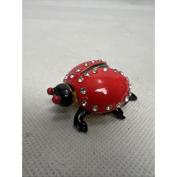 Box | Storage & Organization | Ladybug Trinket Box Metal Enameled ...